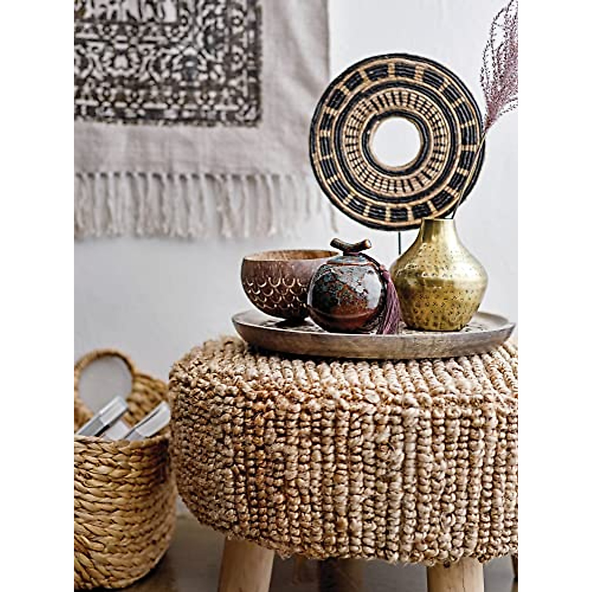 Creative Co-Op Hammered Metal Vase with Antique Finish