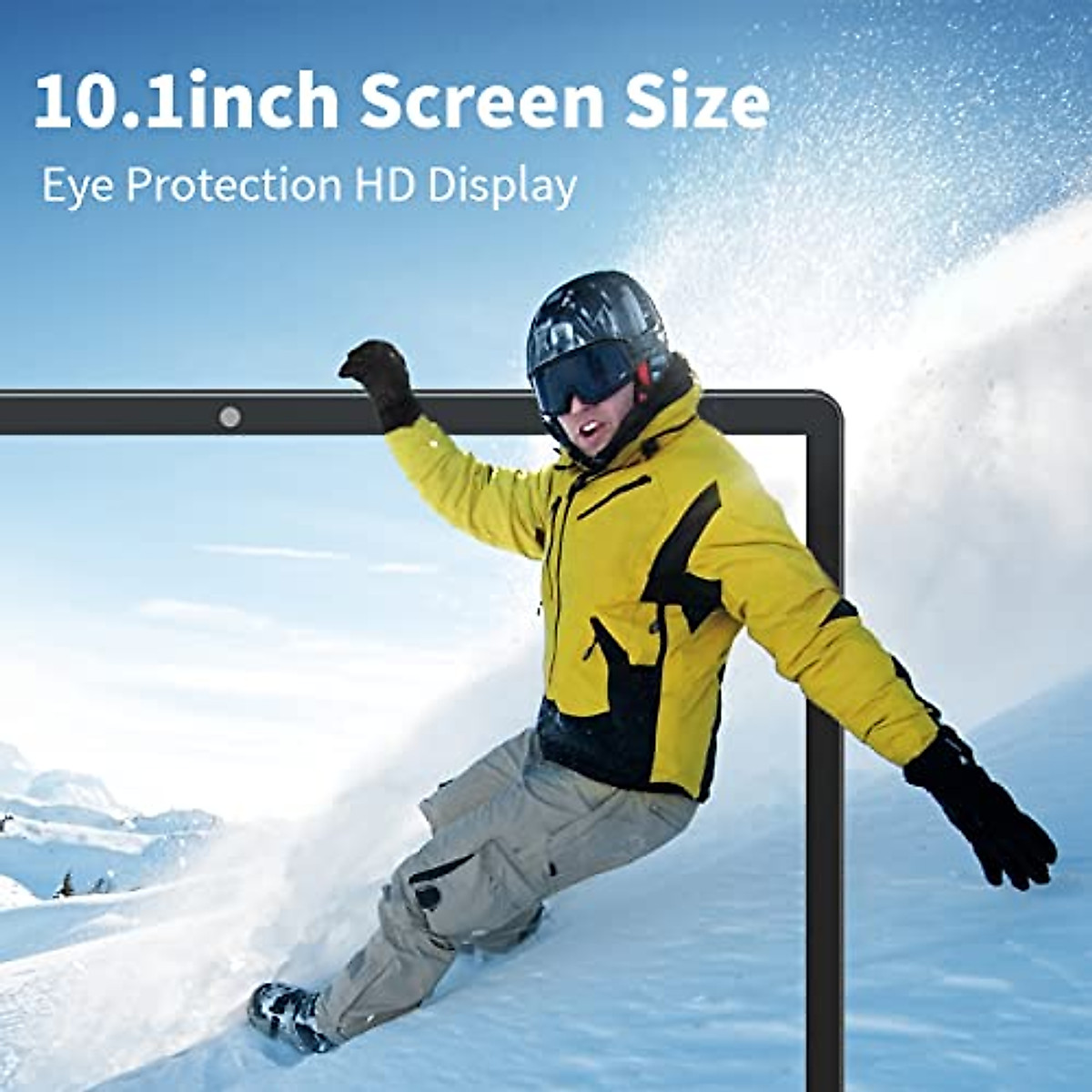 TUOHAITIME Tablet 10.1 inch Android 12 Tablet 2023 Newest 6GB+ 128GB Storage Octa-Core Processor, Dual Camera, Fastest WiFi 6, Bluetooth, 512GB Expand Support, IPS Full HD Display