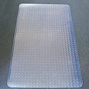 Abrihome Office Chair Mat for Carpet(30”x 48”), Easy Glide Rolling and Anti-Slip Desk Chair Mat for Office, Home and Computer Gaming Floors, Heavy Studded