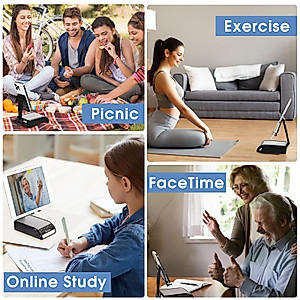 Funistree Gifts for Men Women Dad, Cell Phone Stand with Wireless Bluetooth Speaker, Dad Gifts from Daughter Son Fathers Day, Cool Anniversary Birthday Gifts for Him Husband Boyfriend Tech Gadgets