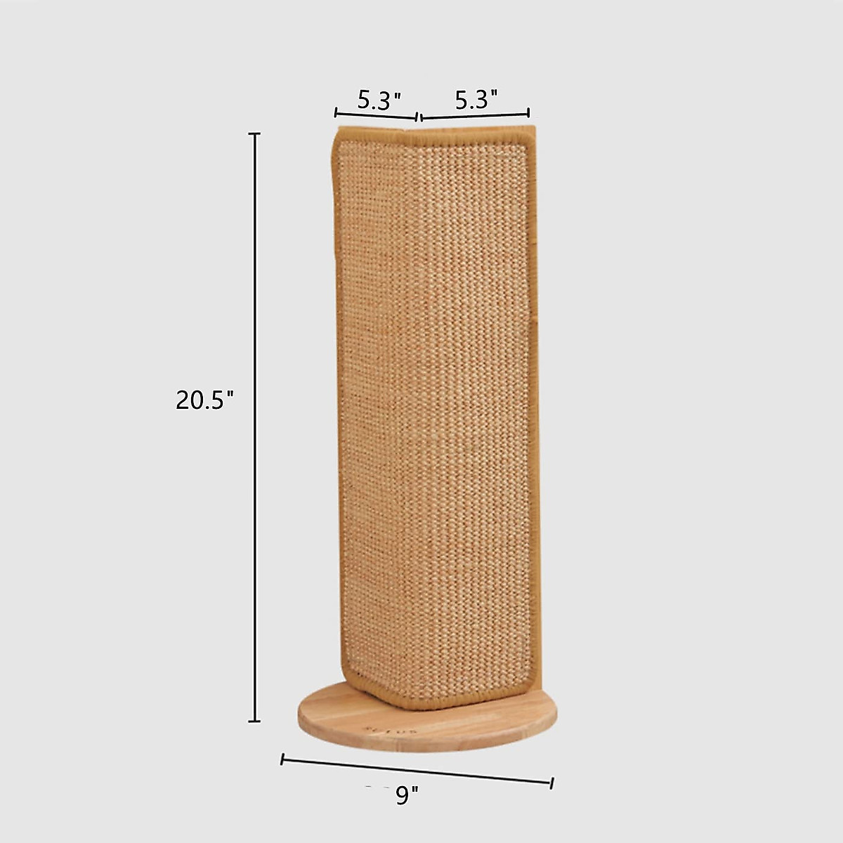 SHENGOCASE 20.5" Tall No Drilling Wall Sofa Couch Corner Cat Sisal Scratcher,Scratching Post,Replaceable Sisal Scratch Pad Mat, Couch Protector