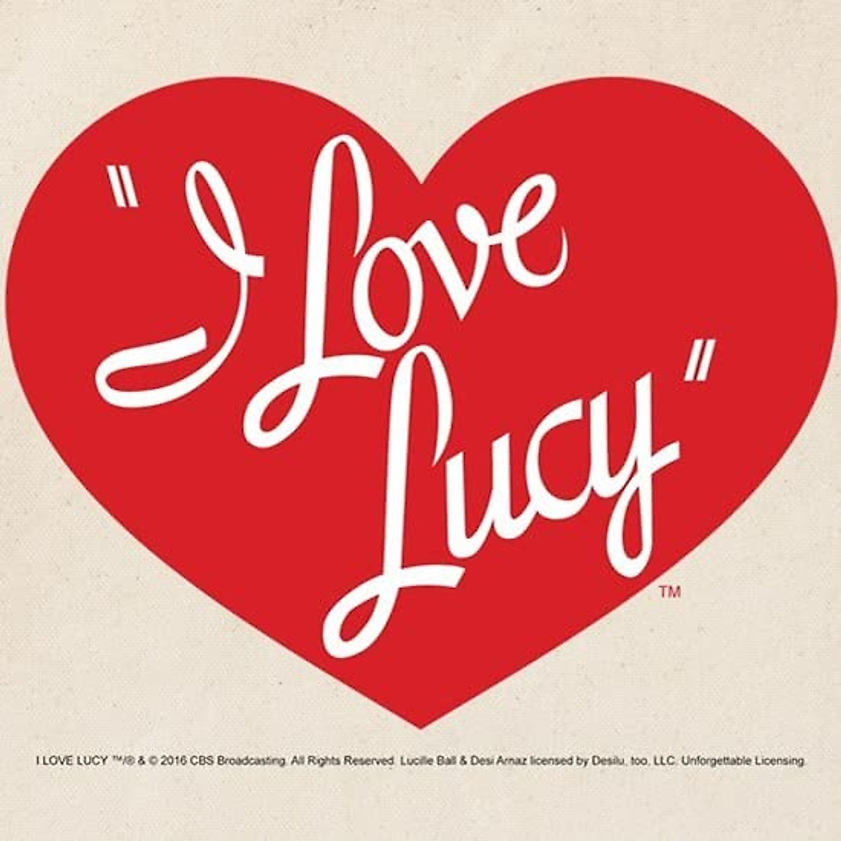 CafePress I Love Lucy: Logo Tote Bag Natural Canvas Tote Bag, Reusable Shopping Bag