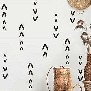Geometric Wall Decals Arrow Wall Stickers Modern Wall Decal Minimalist Stripes Wall Stickers Removable Peel and Stick Wall Decals for Nursery Bedroom Living Room