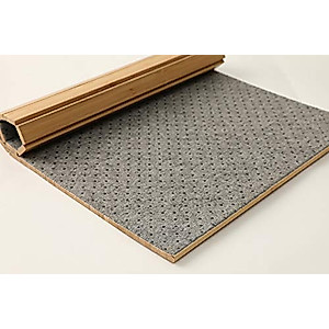 GEHE Sofa Arm Tray Table Flexible/Foldable Sofa Tray Couch arm Table Perfect for Drink Snacks Great arm Tray for Couch armrest (16.5" L x 13.25" W x 0.4" H, Natural Bamboo)