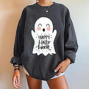 YAFINMO Log In Halloween Shirts For Women Halloween Sweatshirt Halloween Sweater Halloween Shirts Halloween Sweatshirts For Women Womens Vintage Halloween Shirts Halloween Decorations Gray