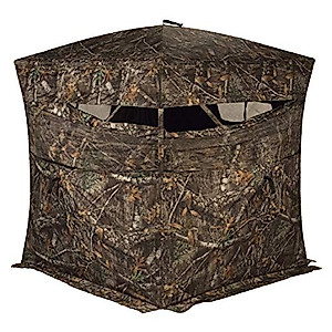 RHINO Blinds R150-RTE 3 Person Hunting Ground Blind, Realtree Edge