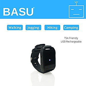 BASU eAlarm WRX Wearable 120dB Emergency Alarm for Walking & Jogging, Self-Defense, SOS, Emergencies with USB Charging