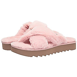 Koolaburra by UGG Women's Fuzz-IT Sandal, Pale Blush, 10