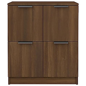 vidaXL Sideboard Brown Oak 23.6"x11.8"x27.6" Engineered Wood