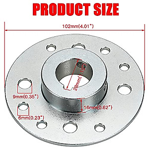GREHUA Rear Sprocket Drum Brake Hub Adapter 1" Bore 1/4" Keyway with 40 41 420 Chain 48T Drive Sprocket Kit for Predator 212cc 196cc 6.5hp Dune Buggy Drift Trike Heavy Duty Go Kart Cart Parts Racing