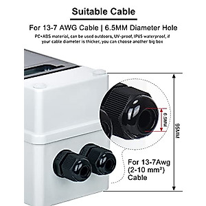 DIHOOL 15 Amp Circuit Breaker Box Cover, DC Disconnect Solar Panel Switch