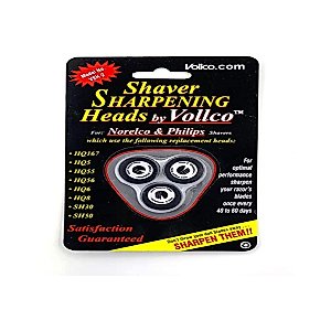 Vollco Sharpening Heads VSH-2 Black - Sharpens All Philips Norelco Shavers Using These Replacement Heads: HQ-167, HQ-177, HQ-5, HQ-55, HQ-56, HQ-6 HQ-7, HQ-8, SH-30 and SH-50