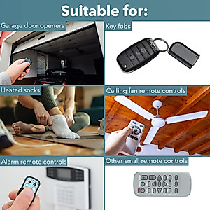 LOOPACELL 27A 12V Alkaline Battery (Pack of 5) - Long Lasting, Leakproof MN27 Battery for Garage Door Openers, Key Fobs, Heated Socks, Ceiling Fan Remote Control, Alarm Remote Control & More