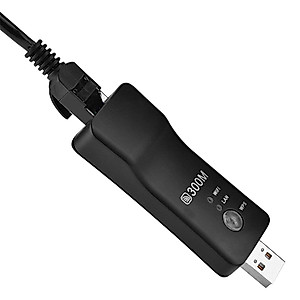 USB WiFi Repeater,Wired and Wireless Signal Amplifier AP WiFi Smart TV Network Adapter Multi-Functional AP Signal Booster, USB Powered High Power WiFi Hotspot Extender