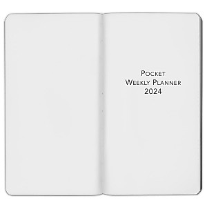 Harbor Pocket Weekly Planner 2024 - Cambridge Orchid Flower - 6x3.25"