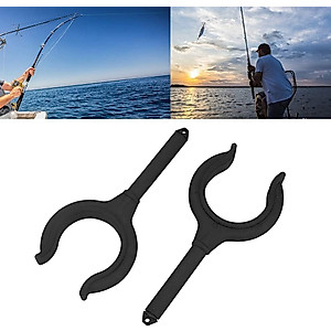 Alomejor 2 Pcs Boat Oar Lock Marine Rowlock Horn Side Mount for Oars Rod and Fishing Rod Support Bracket for Sea Fishing Boating