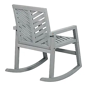 VBSQ Outdoor Chevron Rocking Chair - Grey Wash Slirr Chair Rocking Chair Rocker Chair Rocker Camp Chair Rocker Recliner Rocking Camp Chair Rocking Chairs Outdoor Rocking Chair Swinging Camping c