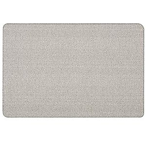 Quartet Bulletin Board for Walls, Fabric, 3' x 2', Frameless Pin Board, Fiberboard, Display Board, Oval Office, Home Office Decor or Home School Organization Board, Vertical/Horizontal, Gray (7683G)