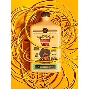 Lola From Rio - Meu Cacho Minha Vida - Hair Conditioner, Nourishes, Frizzy, Dehydrated, Brittle Curly Hair 17.6 Oz