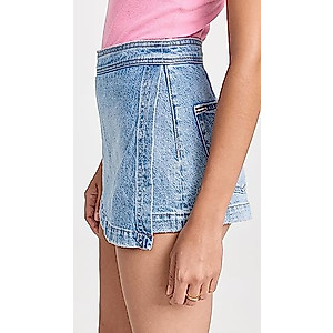alice + olivia Women's Lakelyn Denim Skort, Ivy Blue, 31