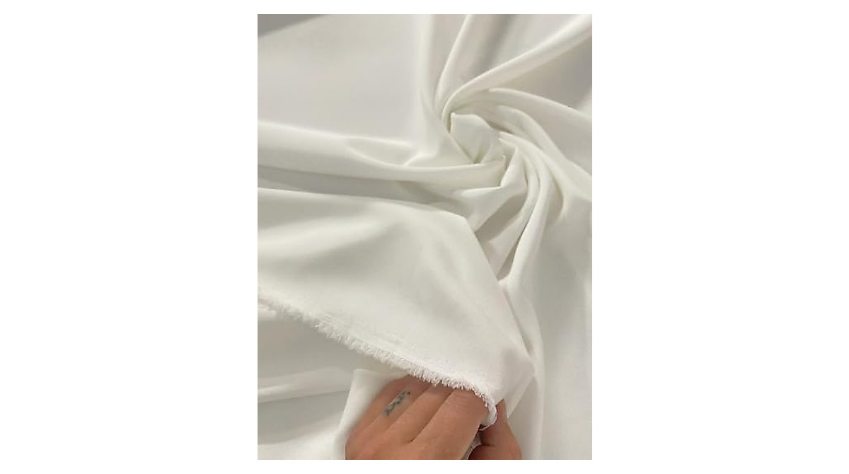 Stretch Crepe Fabric - Versatile 2-Way Polyester Cloth