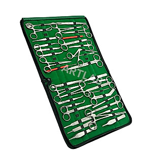 New 177 PCS Advanced Premium Instruments Kit | Scissors | Needle Holder | Hemostat Foceps | Tweezers Forceps | Scalpel Hanlde Blades | Backhaus Towel Clamp | Veterinary Instruments with Carrying Case