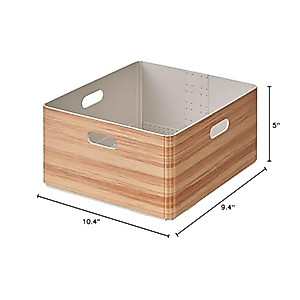 King Jim KW1024 Nachi Storage Box, Keni, Stacking Unit Box, M, Natural
