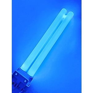 PL18W U/V/A Replacement Black Blue Light Bulb,2G11 Base 4 pin Inline,F18W BL Twin Tube H Shape Fluoescent Lamp,Compatible bdpca-18w,bdpc 912
