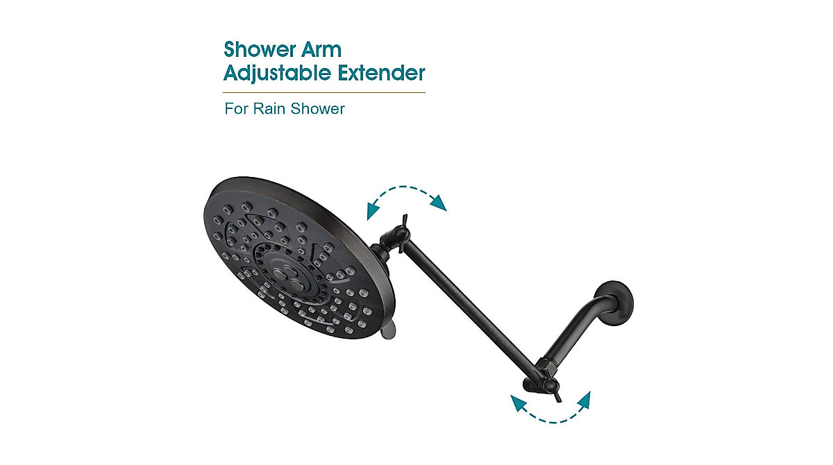 BRIGHT SHOWERS Brass Shower Arm for Perfect Shower Experience