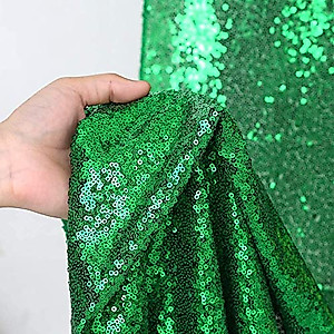 Christmas Backdrop 2 Panels 2ftx8ft Sequin Backdrop Curtain for Holiday Sparkly Emerald Green Curtain Green Sequin Backdrop Curtain