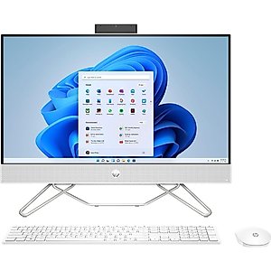 HP 24-inch All-in-One Touchscreen Desktop, 12th Intel Core i5-1235U (Up to 4.4 GHz), 16 GB RAM, 1TB SSD, Windows 11 Home (White)