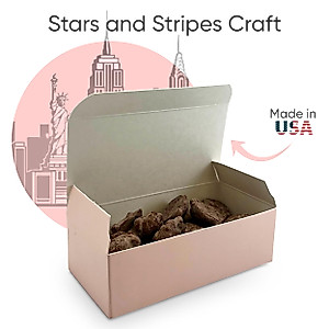 Biscuits Lasso Pink Boxes - 10 Pack - 1 lb - Mini Cake Box - Bakery Collapsible Paper Сase for Small Homemade Treats, Candy, Dessert, Pastry Pie, Cupcakes - 7 x 3.38 x 2 inches