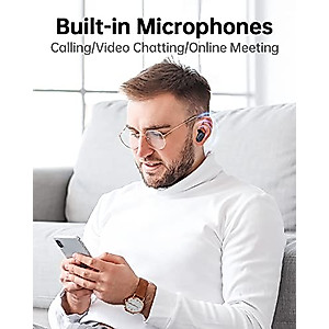 GUSGU X2 True Wireless Earbuds Bluetooth Headphones, Premium Sound Quality, Bluetooth Earbuds with Microphone, Touch Control Wireless Earphones, IPX5 Waterproof, Wireless Earbuds for iPhone, Android