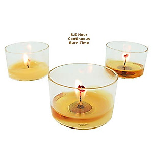 Beeswax Candle Works, 8-Hour Tea Lights (Pack of 18) 100% USA Beeswax