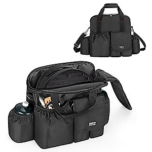 samdew Swaptop Carry Case, Half Grill Grates Replacement Bag Compatible with Coleman Roadtrip Grill Grate & Swaptop Cast Iron, Portable Grill Accessories Organizer for 2 Half Grill Grates, Bag Only