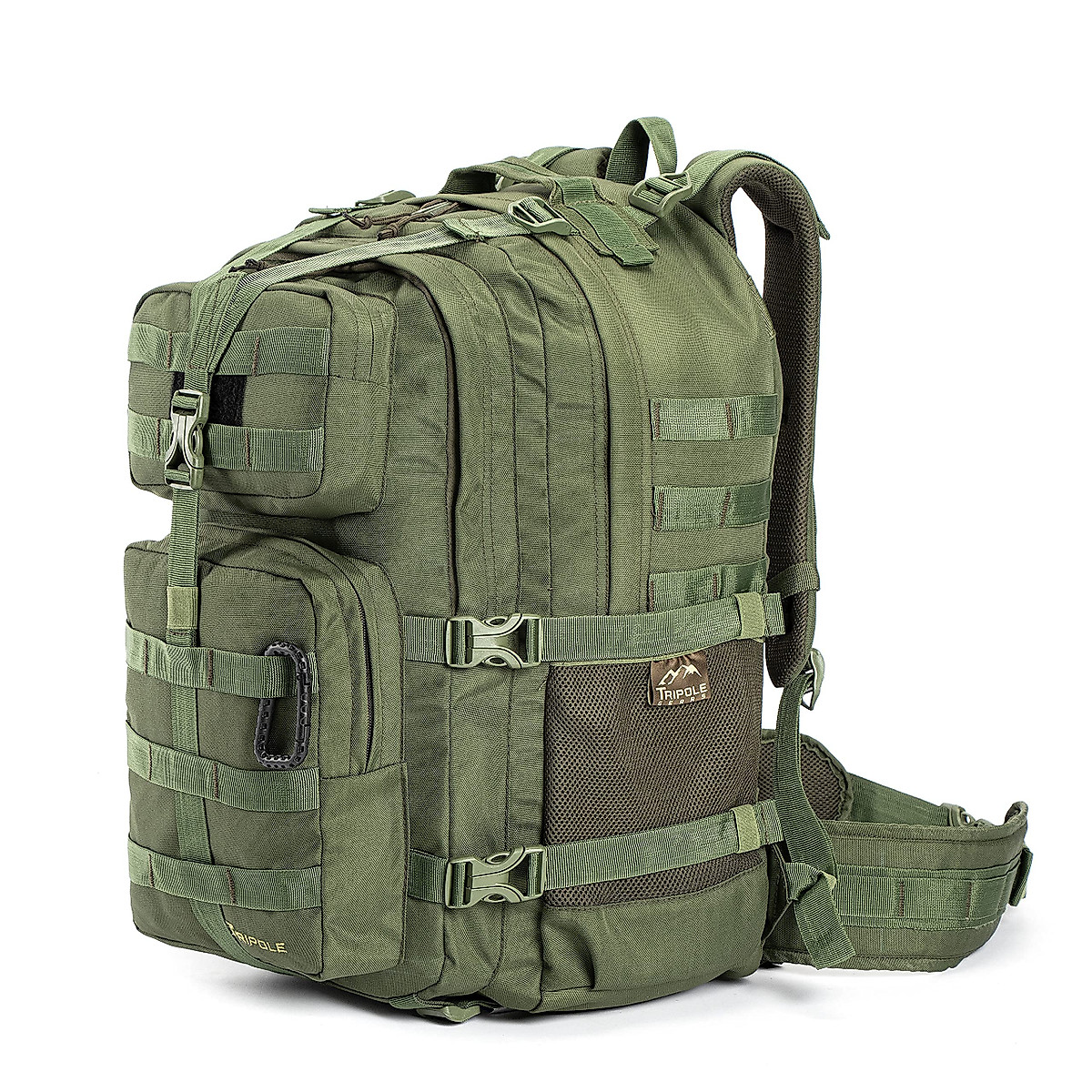 Tripole 45 Ltrs Backpack With Sling Bag Attachment (Alfa_Army Green)