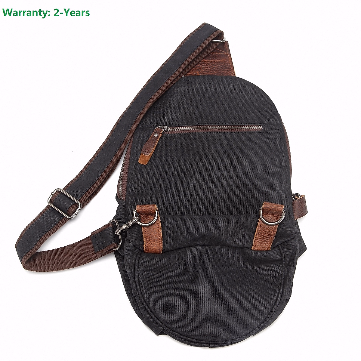 AOTIAN Unisex Sling Backpack Waxed Canvas Crossbody Bag Daypack 10 Liters, Height 14.5 Inches