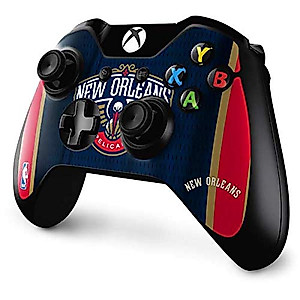 Skinit Decal Gaming Skin compatible with Xbox One Controller - Officially Licensed NBA New Orleans Pelicans Jersey Design