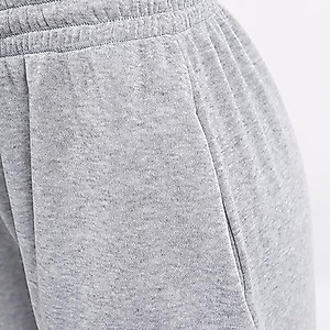 Lounge Pants Women Drawstring Straight Wide Leg Baggy Fall Sweatpants Elastic Waist Comfort Solid Color Trousers with Pocket Beach Pants for Women (Grey,XL)