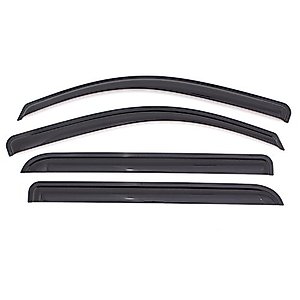 Auto Ventshade [AVS] Outside Mount Ventvisor | 2010 - 2013 Mazda 3 (5 - Door Sport)- Smoke, 4 pc. | 94325