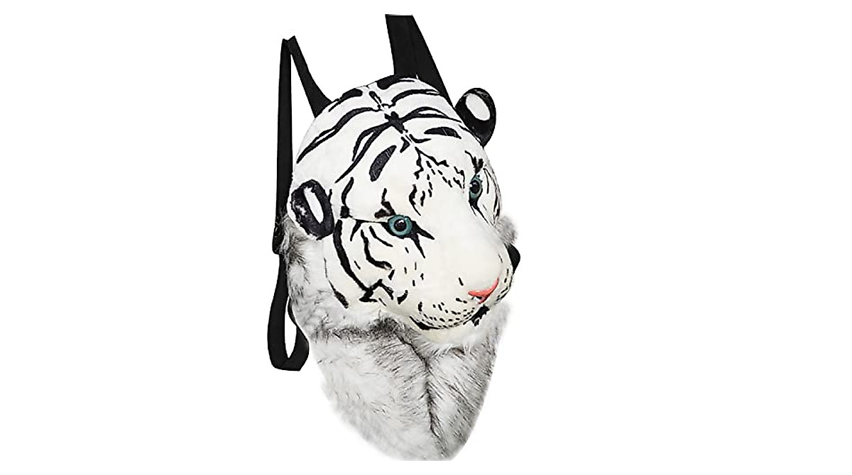 Stone Mice White Tiger Backpack | 3D Animal Avatar Bag