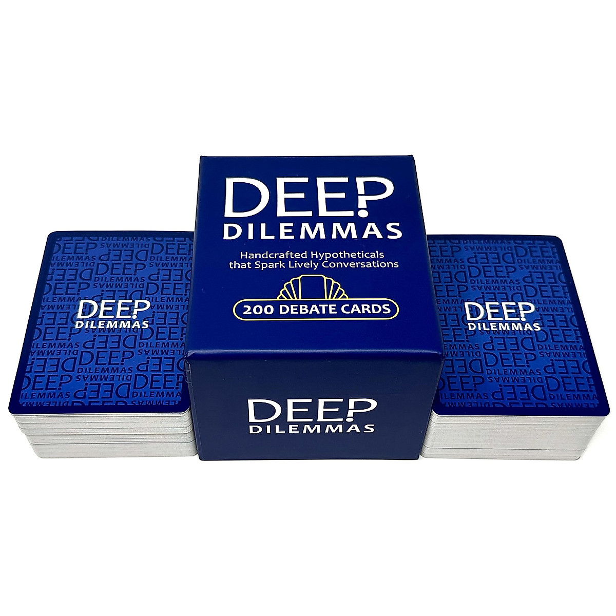 Deep Dilemmas - 200 Original 'Would You Rather' Conversation Cards for Ridiculous Debates & Better Relationships, Adults 16+