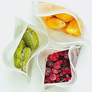 22 Reusable Freezer Bags , Reusable Freezer Bag , Reusable Silicone Food Storage Bags , Reusable Sandwich Bags , Silicone Freezer Bags.