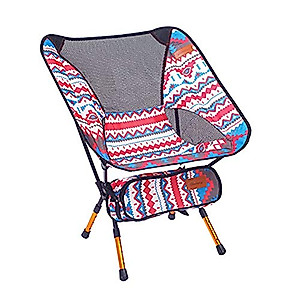 TRENTSNOOK Exquisite Camping Stool Light Moon Chair Portable Garden 7075 Chair Fishing Seat Camping Adjustable or Fixed Height Folding Furniture Armchair (Color : Light Gray)