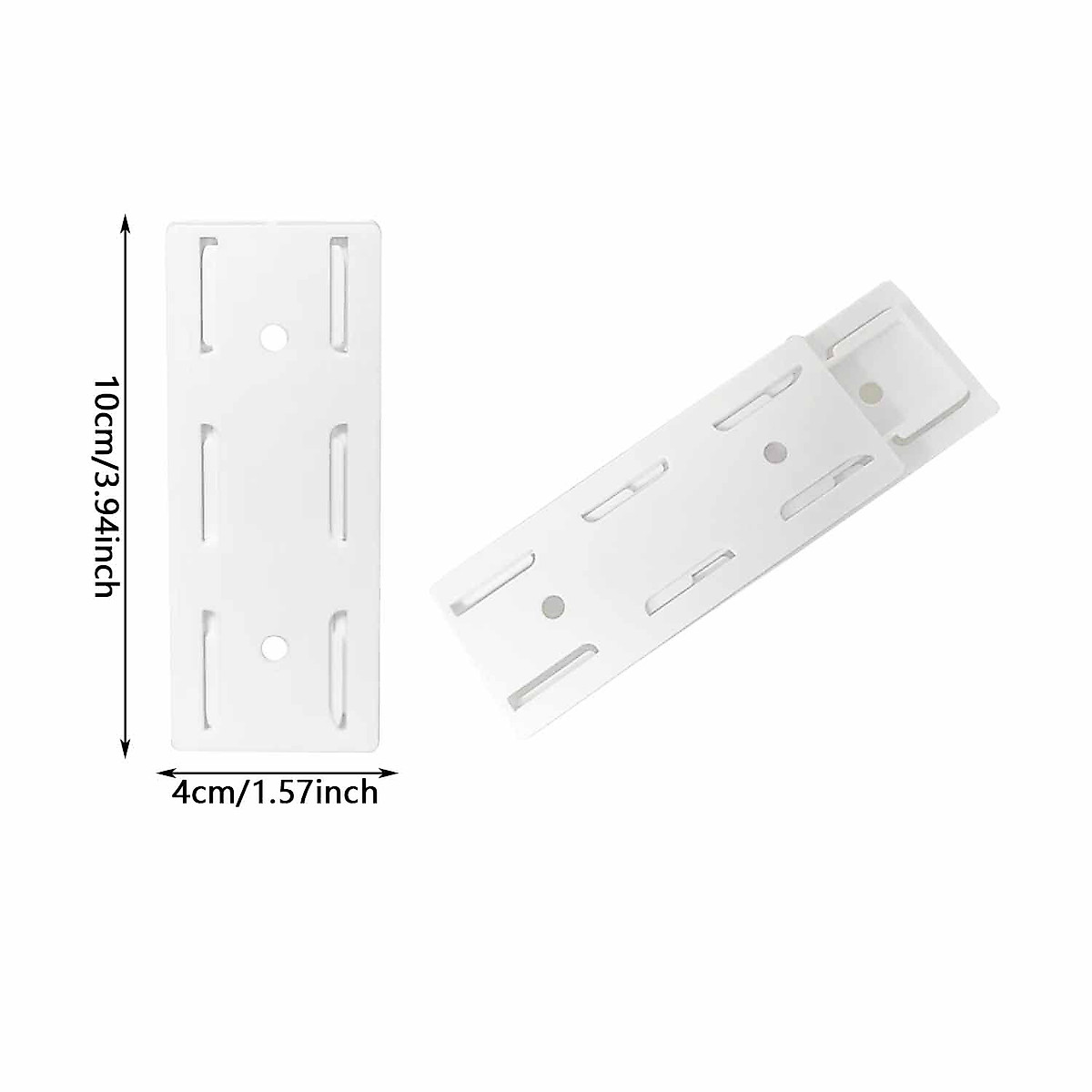 12 Pack Adhesive Punch Free Socket Holder, Self-Adhesive Desktop Socket Fixer, Power Strip Holder Fixator, Wall Mount Cable Management (White)