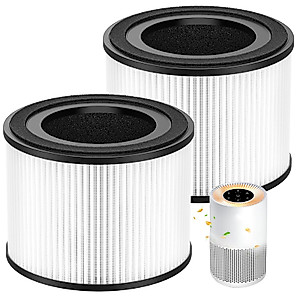AP-S0610L Air Filter Replacement for MOOKA AP-S0610L Air Purifier, 3-IN-1 H13 True Hepa Filter, High-Efficiency Activated Carbon for pet odors, dander - 2 Pack