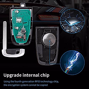 Tyranway Key for Fits for Ford Edge/Fusion 2017-2020/Explore/Mustang 2018-2020/Mustang Cobra 2019-2020 Keyless Entry Remote Replaces FCC ID: M3N-A2C93142600