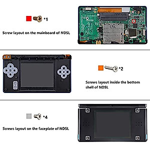 eXtremeRate Glacier Blue Replacement Full Housing Shell for Nintendo DS Lite, Custom Handheld Console Case Cover with Buttons, Screen Lens for Nintendo DS Lite NDSL - Console NOT Included