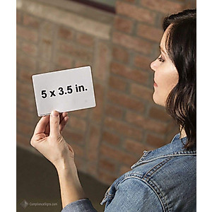 ComplianceSigns.com Warning Arc Flash and Shock Hazard English + Spanish ANSI Safety Label Decal, 5x3.5 in. 100-Pack Vinyl for Electrical