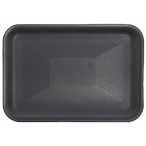 Black Foam Trays - 8 1/4" L x 5 3/4" W x 5/8" H